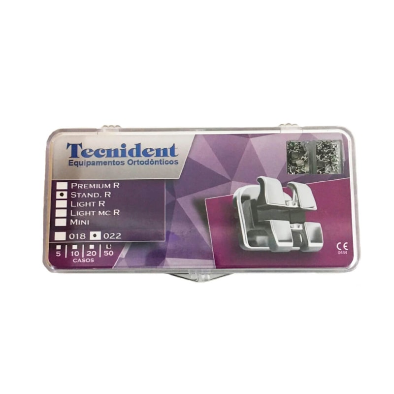 Bráquete Metálico Stand. R Mono Roth 022 - TECNIDENT - Odonto Master