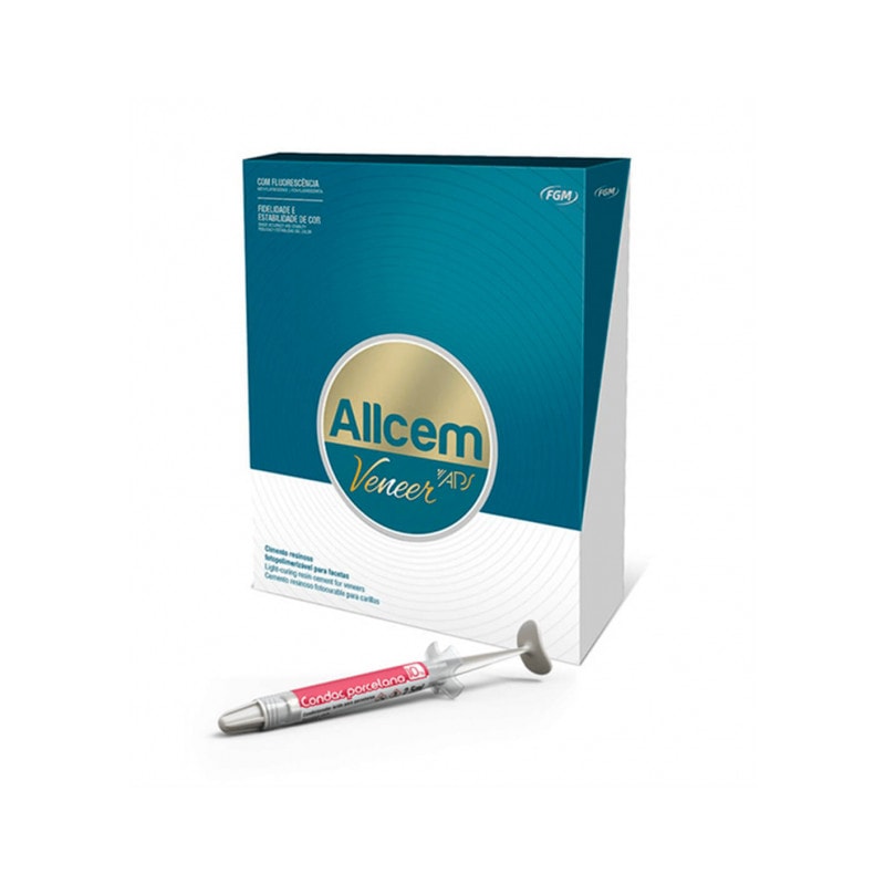 CIMENTO RESIN ALLCEM VENEER APS MINI KIT C/6 + CONDAC PORCELANA 10% FG ...
