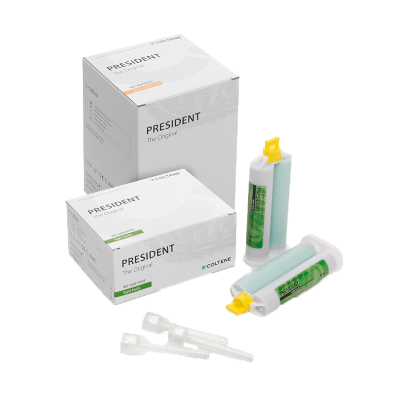 SILICONE DE ADIÇÃO PRESIDENT PUTTY + LIGHT BODY - COLTENE - Odonto Master